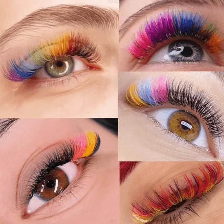 Coloured Lash Extensions | Add A Splash Of Color To Your Eyes